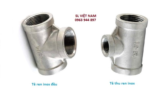 Tê ren inox 201 - 304 - 316 | Kích cỡ DN15 - DN100 | Tê thu - Tê đều